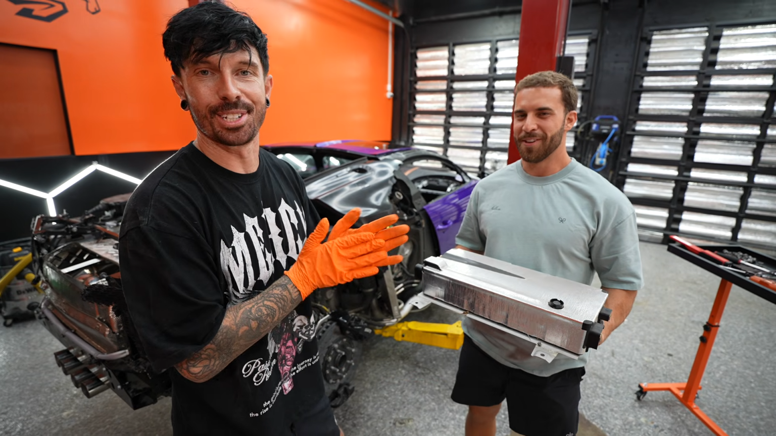 Mat Armstrong starts crashed Bugatti Chiron Pur Sport after split ...